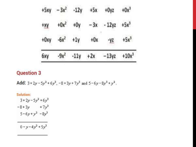 ALGEBRAIC EXPRESSIONS AND IDENTITIES.pptx | Physics | Science