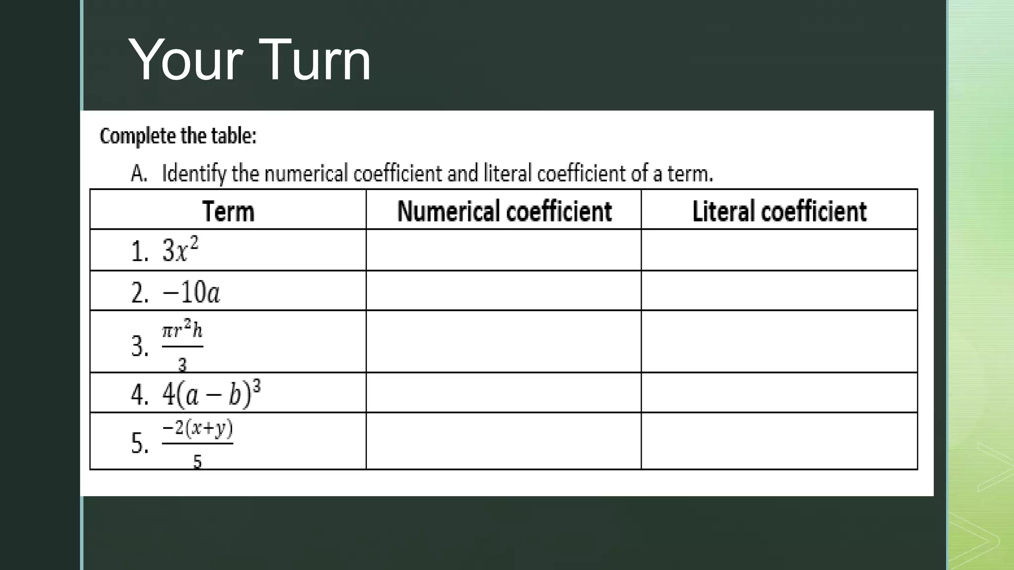 Algebraic expressions and Polynomials | PPTX