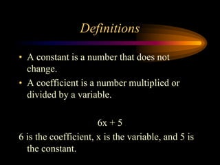 Algebraic Expressions and Terms.pptx_Math | PPTX