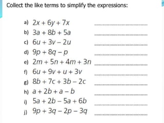 Algebraic Expressions and Terms.pptx_Math | PPTX