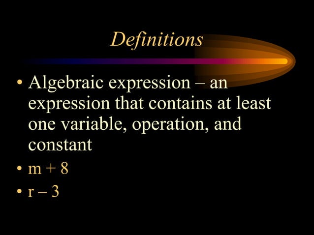 Algebraic Expressions and Terms.pptx_Math | PPTX | Programming Languages | Computing