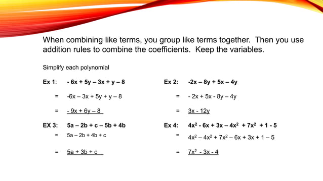 Evaluating Algebraic Expressions presentation PPT. | PPTX