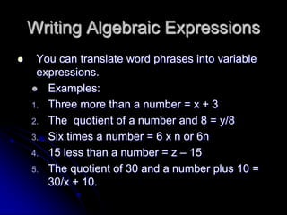 Algebraic forms1.1 | PPSX