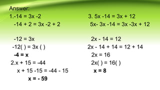 Algebraic Formulas.pptxsolving addition property of equality and ...