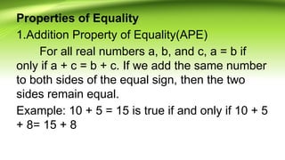 Algebraic Formulas.pptxsolving addition property of equality and ...