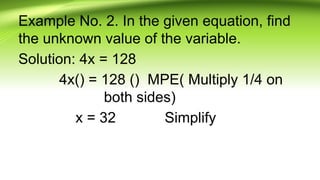 Algebraic Formulas.pptxsolving addition property of equality and ...