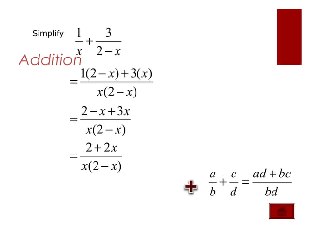 Algebraic fractions 1 | PPT