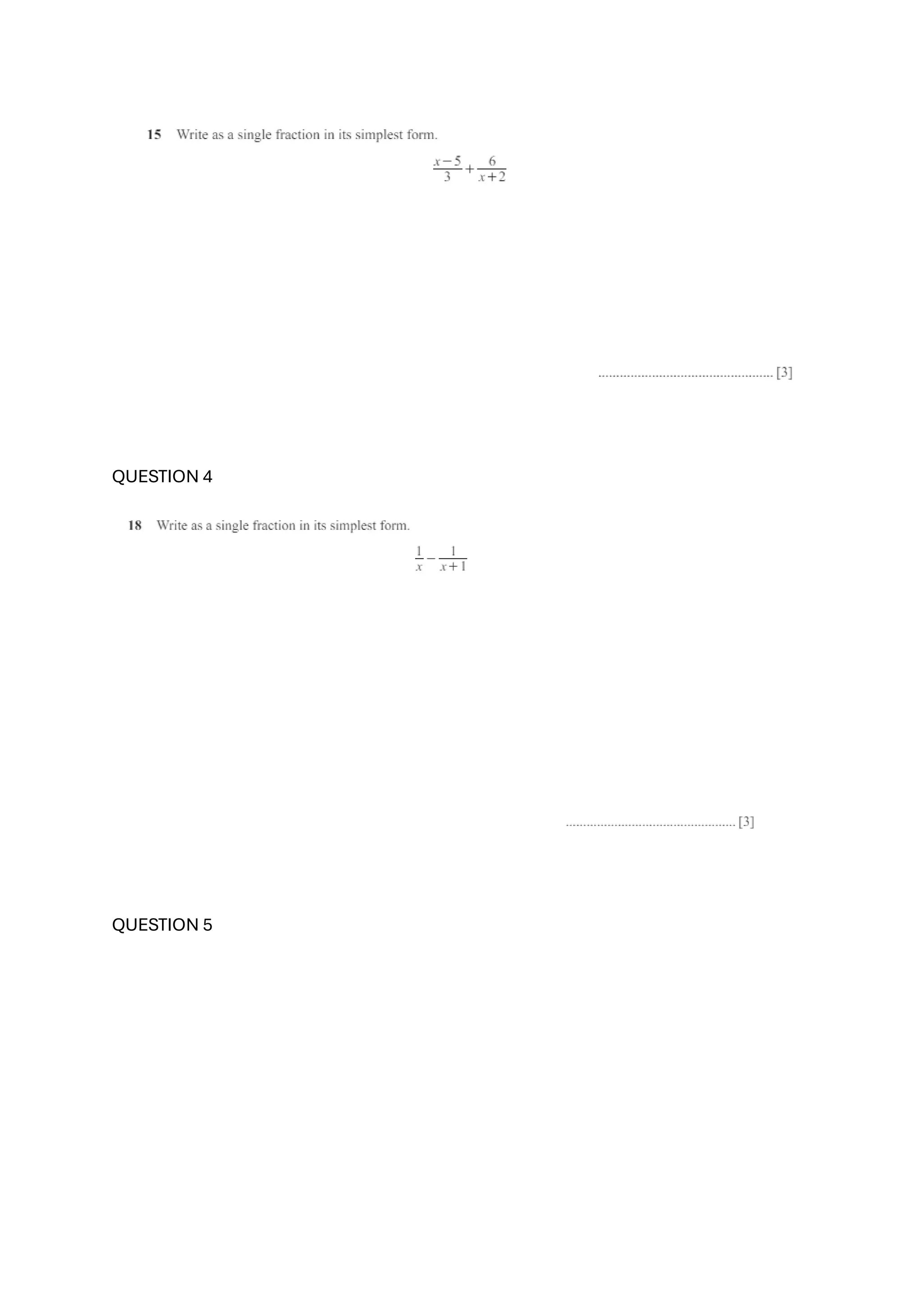 Algebraic Fractions Igcse Mathematics Pdf