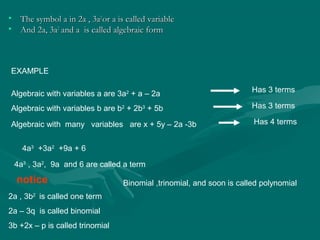 Algebraic from | PPT