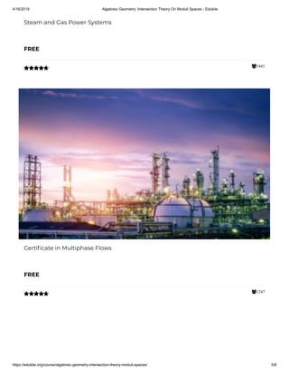 Algebraic Geometry_ Intersection Theory On Moduli Spaces - Edukite | PDF