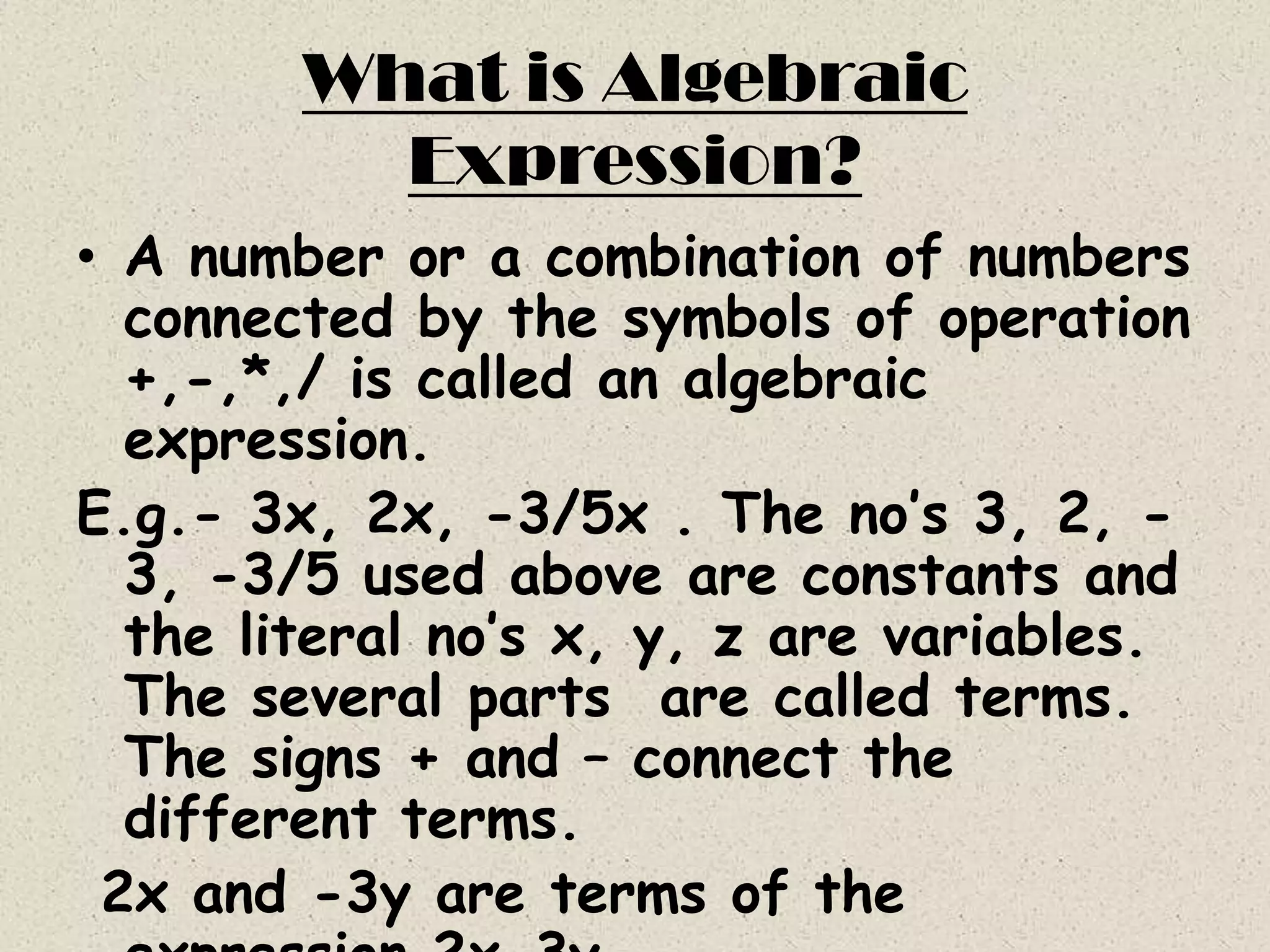 Algebraic identities | PPTX