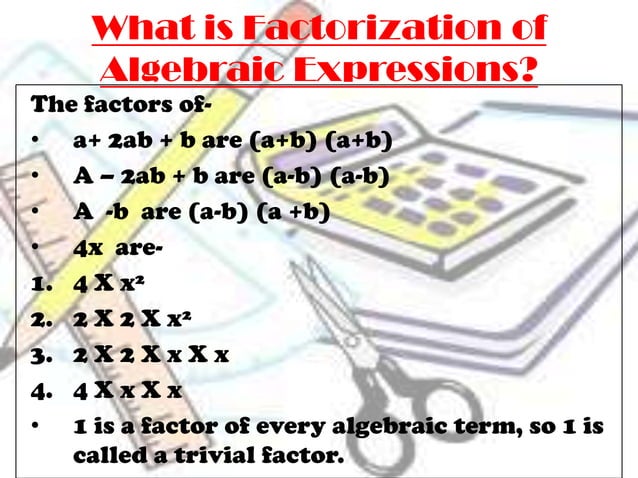 Algebraic identities | PPTX | Computing | Technology & Computing