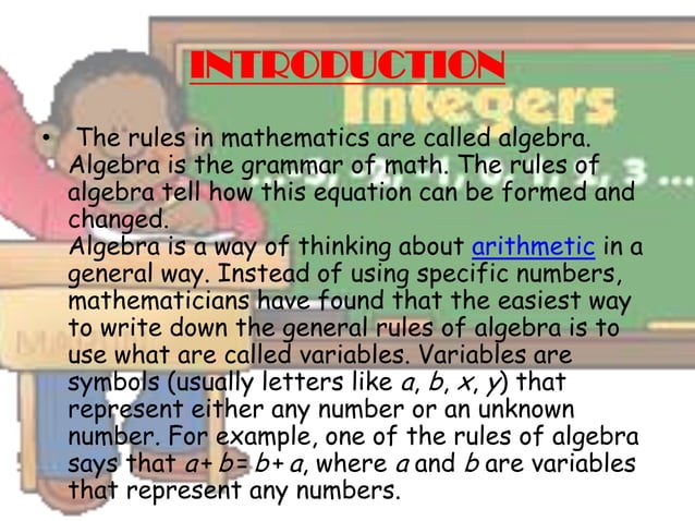 Algebraic identities | PPTX | Computing | Technology & Computing