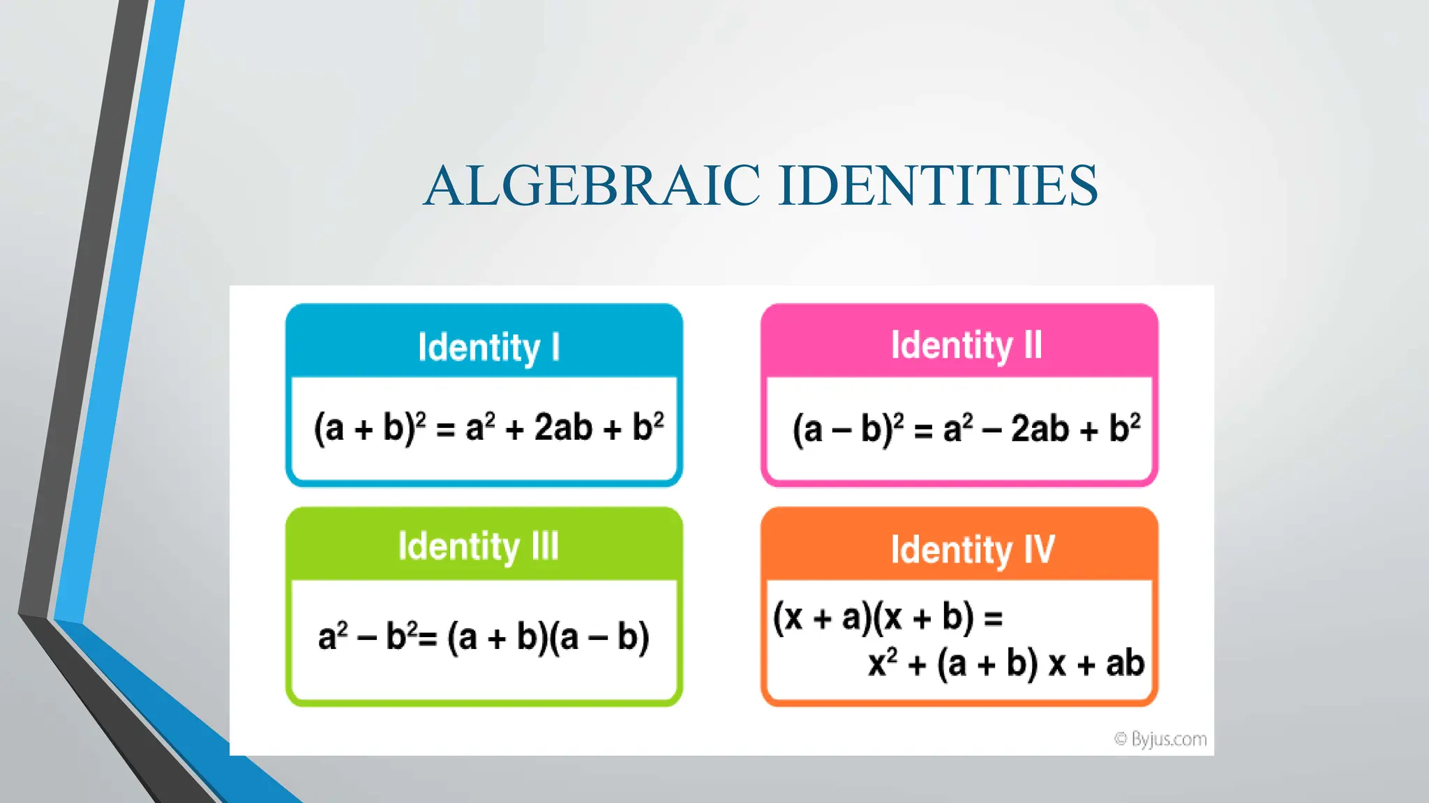 mathematical Algebraic Identities group 5.pptx