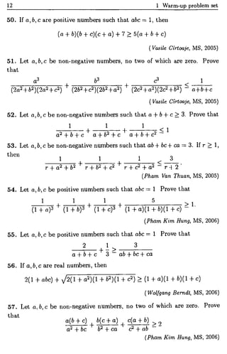 Algebraic inequalities VASILE CIRTOAJE | PDF