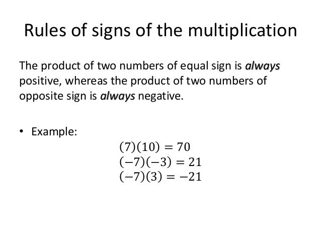Algebraic multiplication
