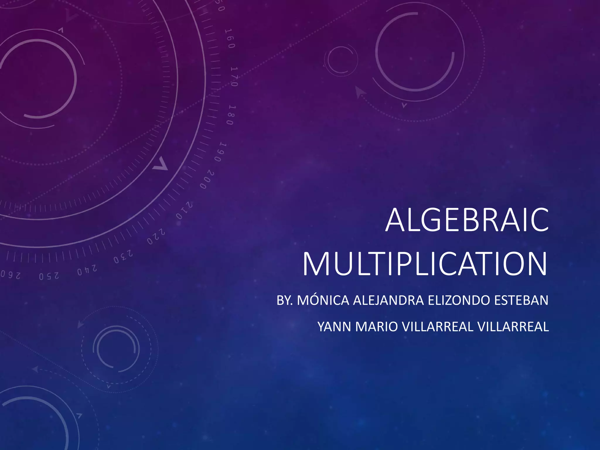 Algebraic multiplication | PPTX | Physics | Science