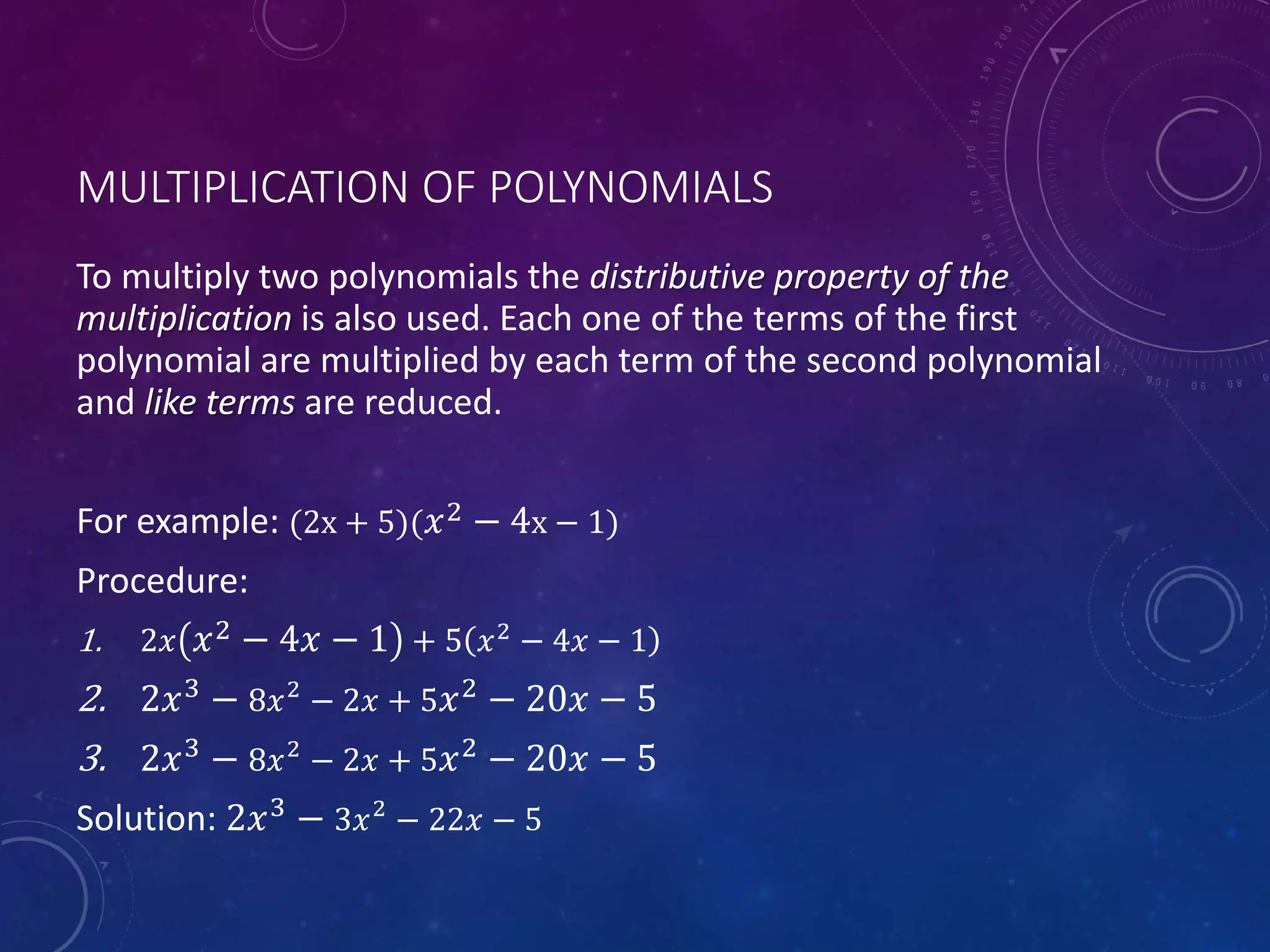 Algebraic multiplication | PPTX | Physics | Science