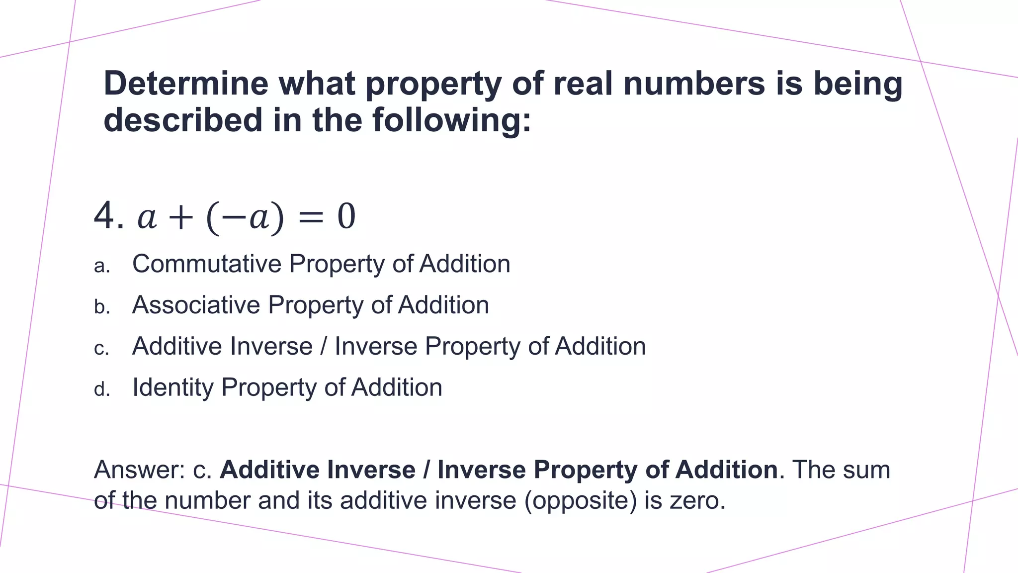 Algebraic Properties of Matrix Operations | PPTX