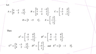 Algebraic Properties of Matrix Operations | PPTX | Programming ...