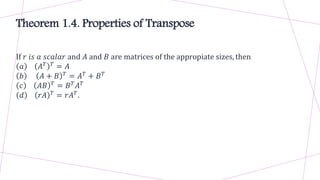 Algebraic Properties of Matrix Operations | PPTX