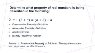 Algebraic Properties of Matrix Operations | PPTX