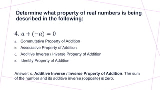 Algebraic Properties of Matrix Operations | PPTX