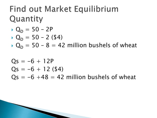 Algebraic representation of demand and supply | PPTX