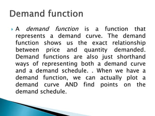 Algebraic representation of demand and supply | PPTX