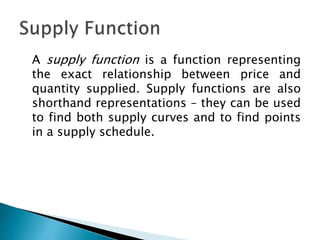 Algebraic representation of demand and supply | PPTX