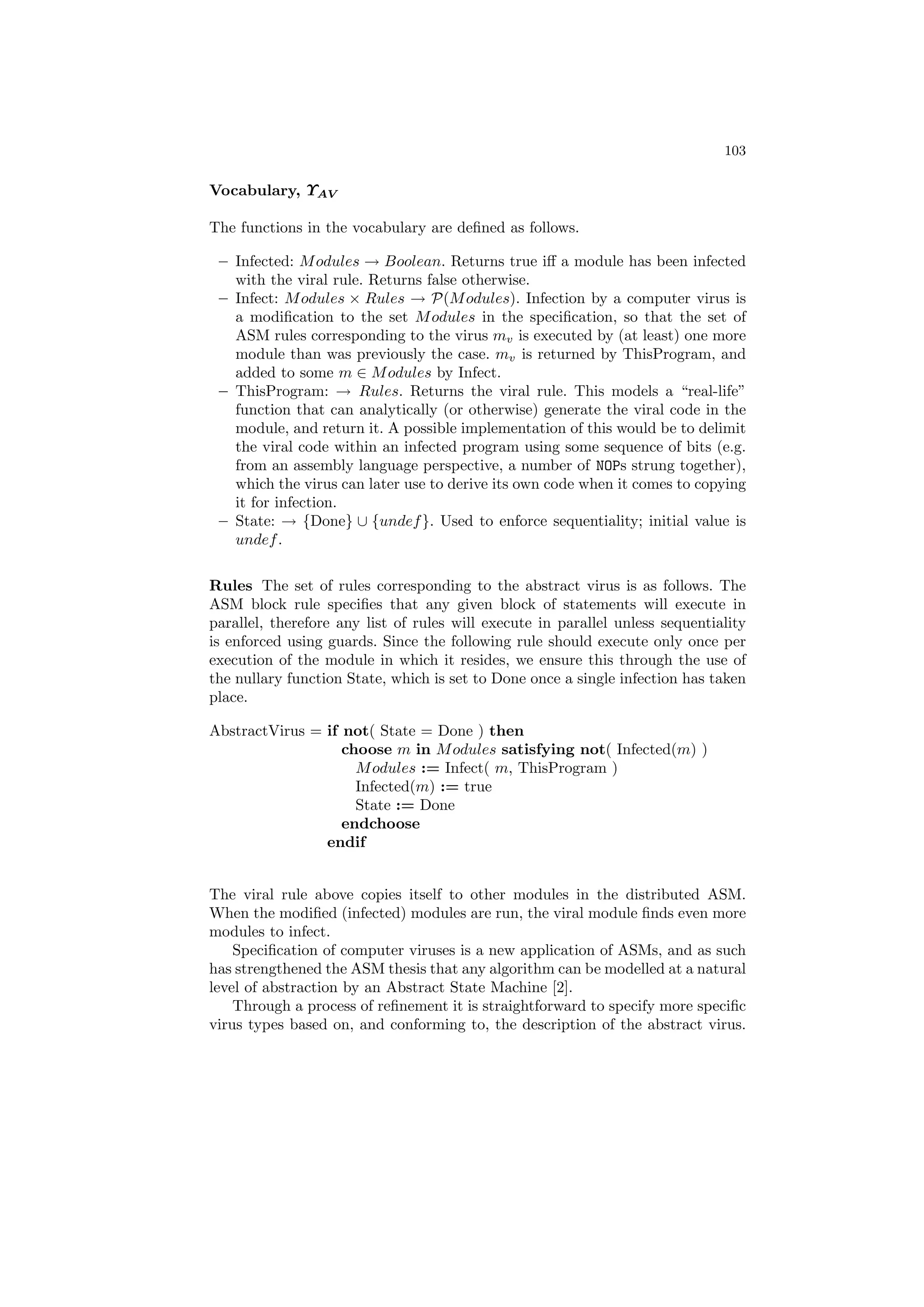 Algebraic Specification Of Computer Viruses And Their Environments