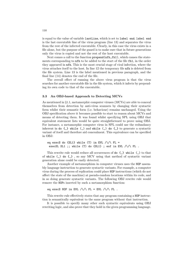Algebraic Specification Of Computer Viruses And Their Environments Pdf
