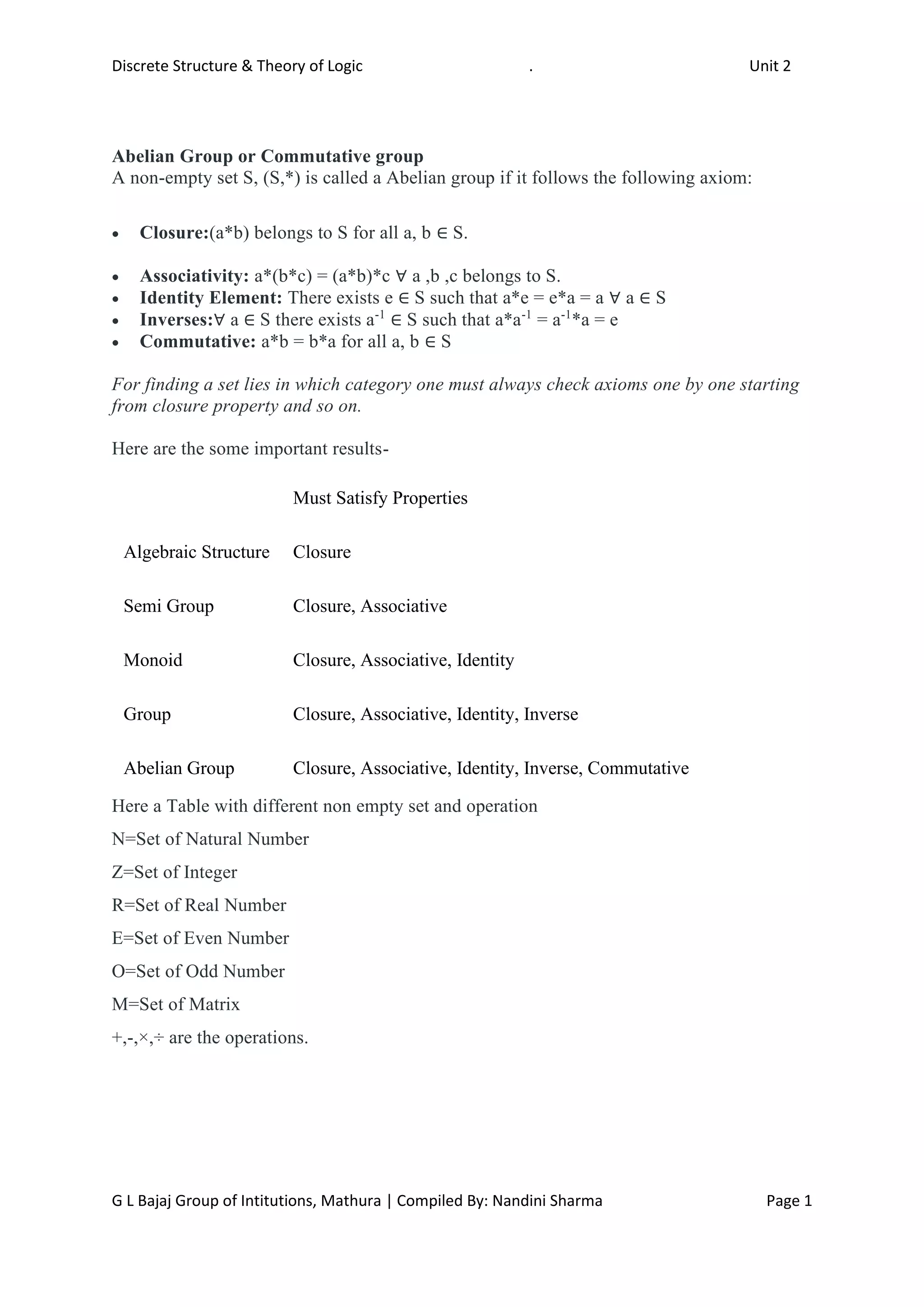 Algebraic Structure Pdf Programming Languages Computing