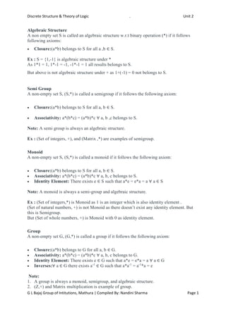 Algebraic Structure | PDF