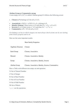 Algebraic Structure | PDF