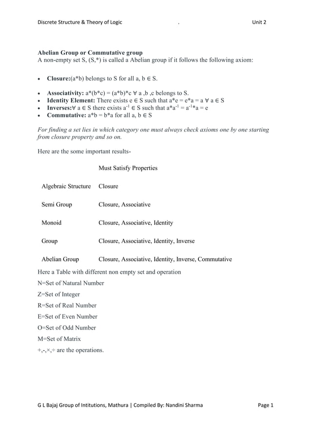 Algebraic Structure Pdf Programming Languages Computing