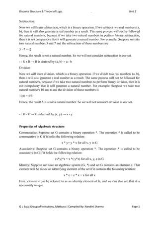 Algebraic Structure | PDF