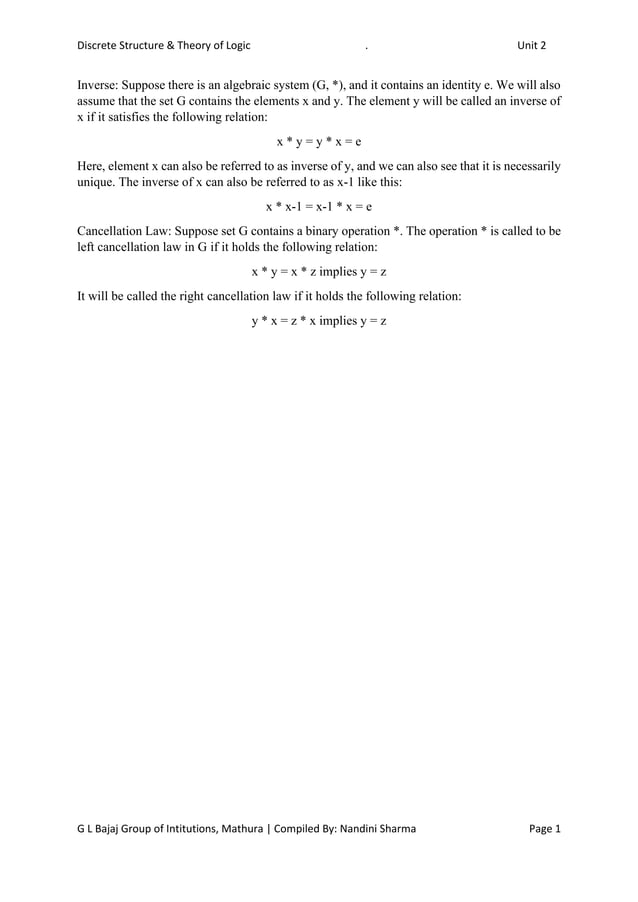 Algebraic Structure Pdf Programming Languages Computing