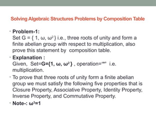 Algebraic Structure.pptx algebra structure | PPTX