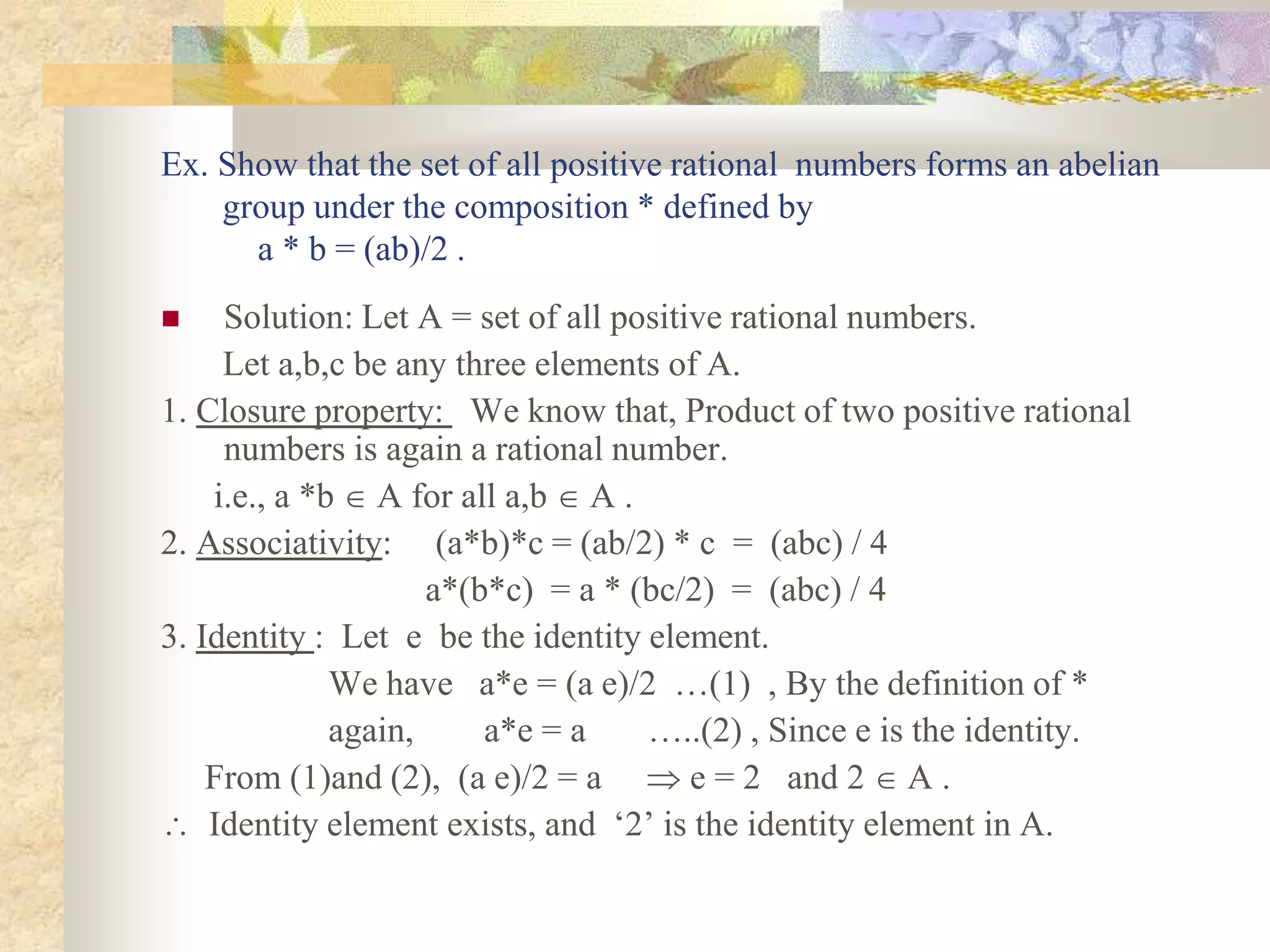 Algebraic structures | PPT