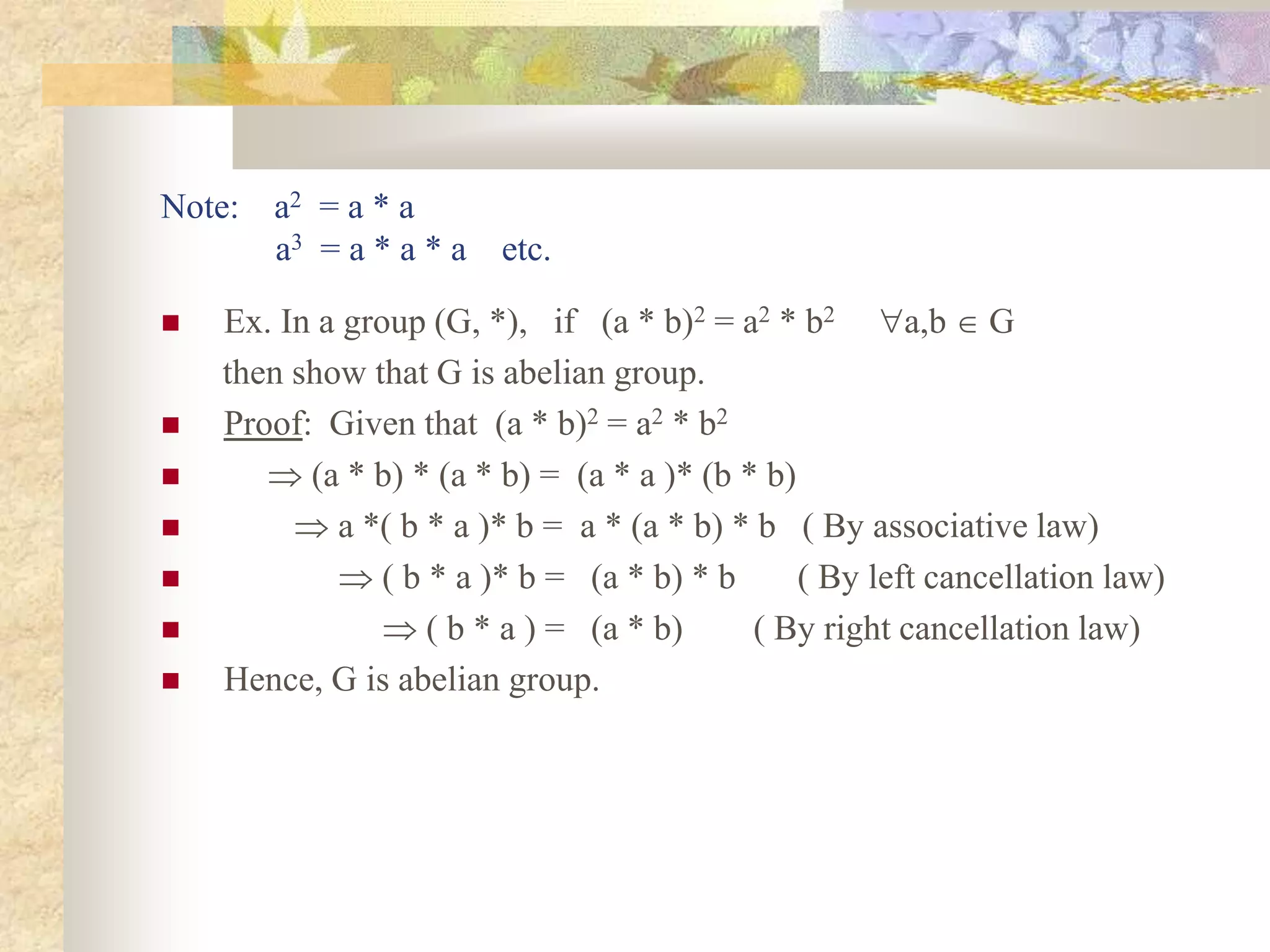 Algebraic structures | PPT