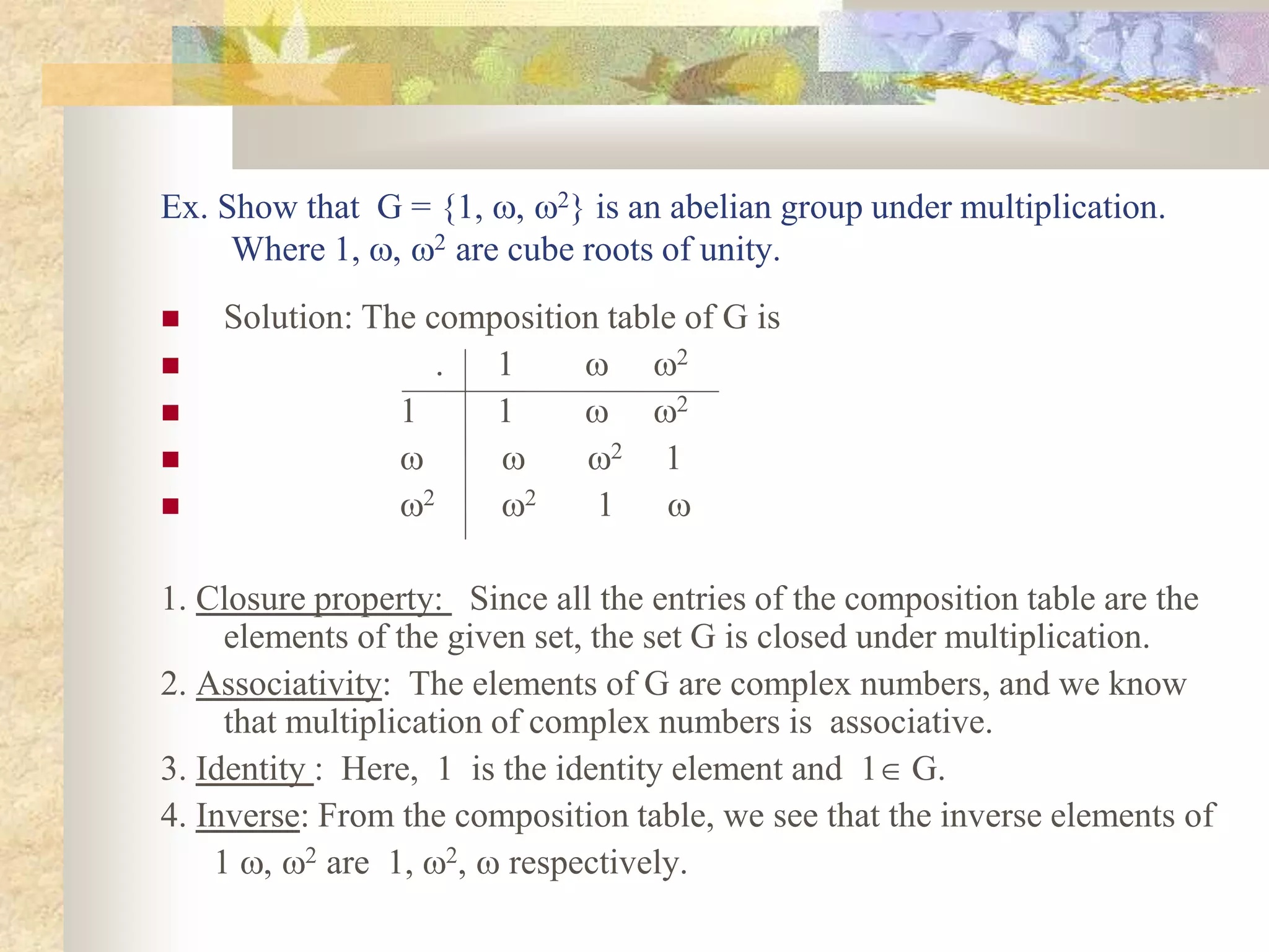 Algebraic structures | PPT