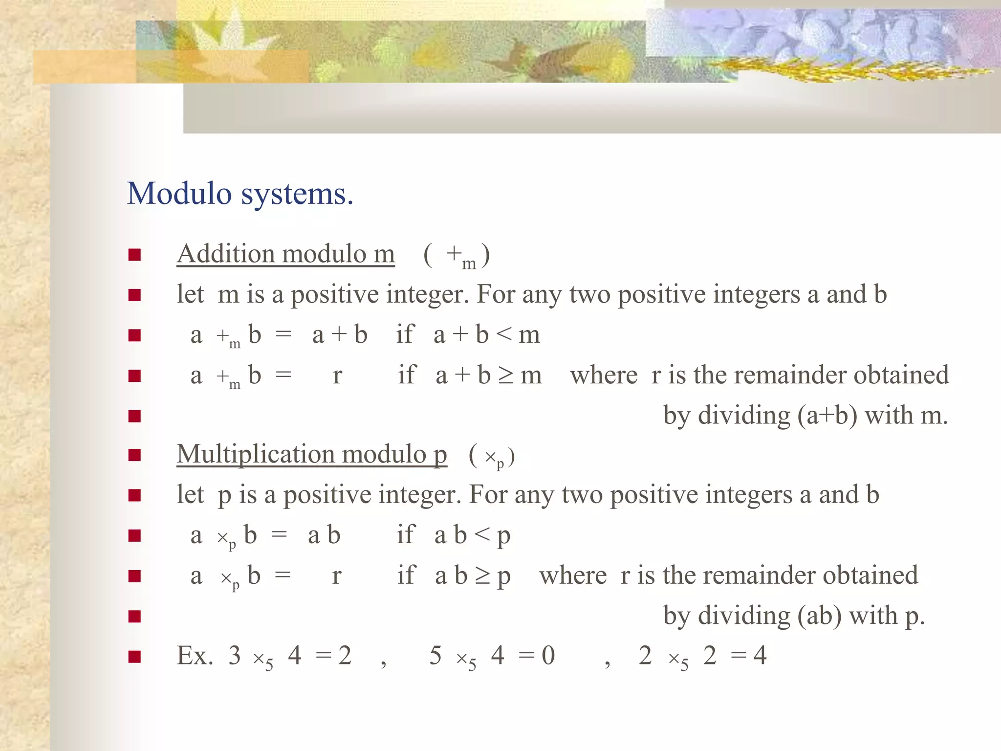 Algebraic structures | PPT