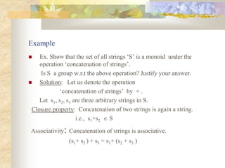 Algebraic structures | PPT