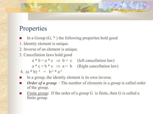 Algebraic structures | PPT
