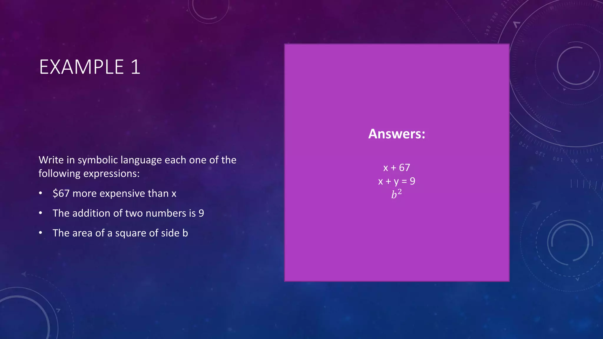 Algebraic terminology | PPTX