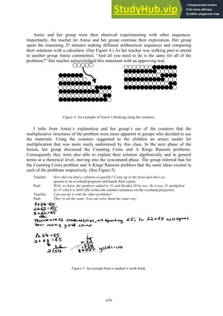 Algebraic Thinking A Problem Solving Approach | PDF | Educational ...