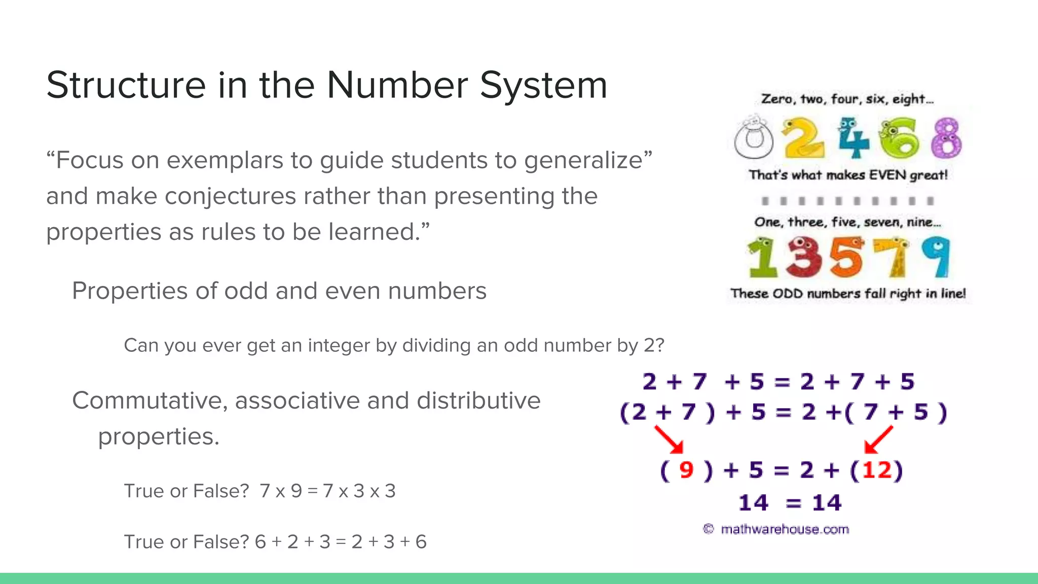 Algebraic thinking: generalizations, patterns and functions | PPTX