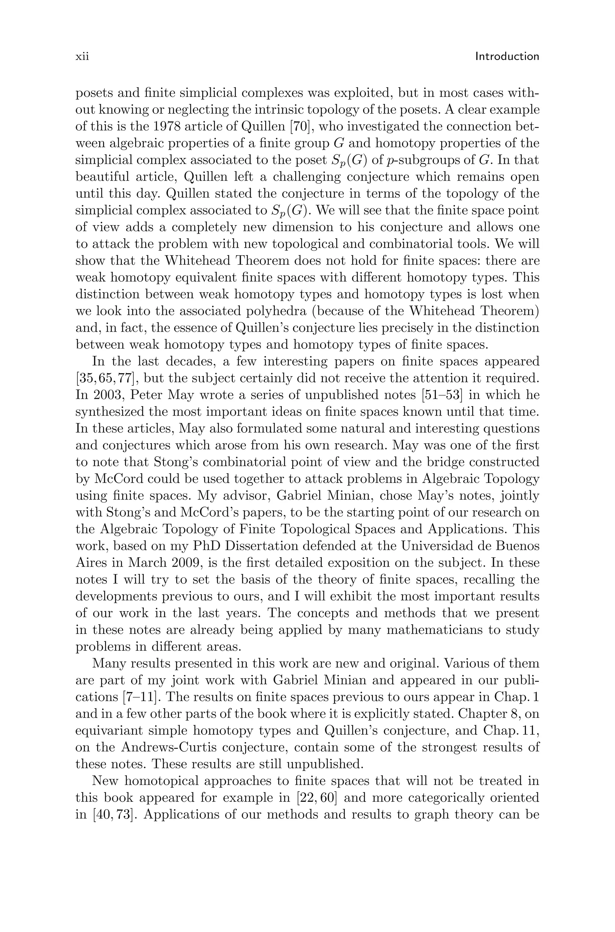 Algebraic topology of finite topological spaces and applications | PDF | Maps & Navigation