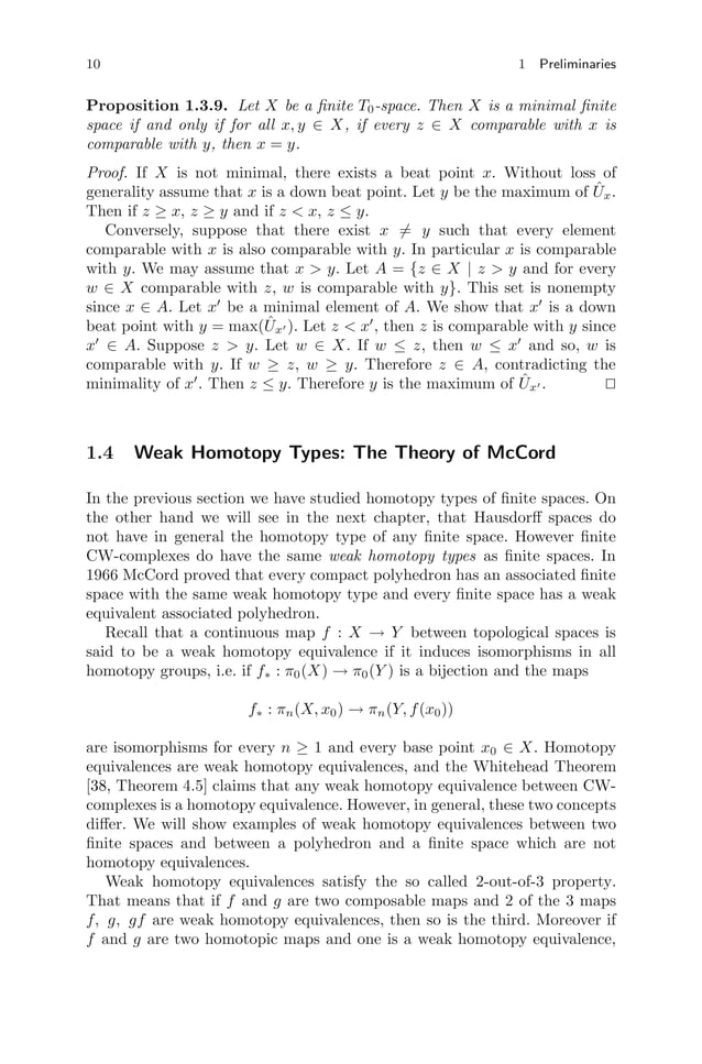 Algebraic topology of finite topological spaces and applications | PDF | Maps & Navigation